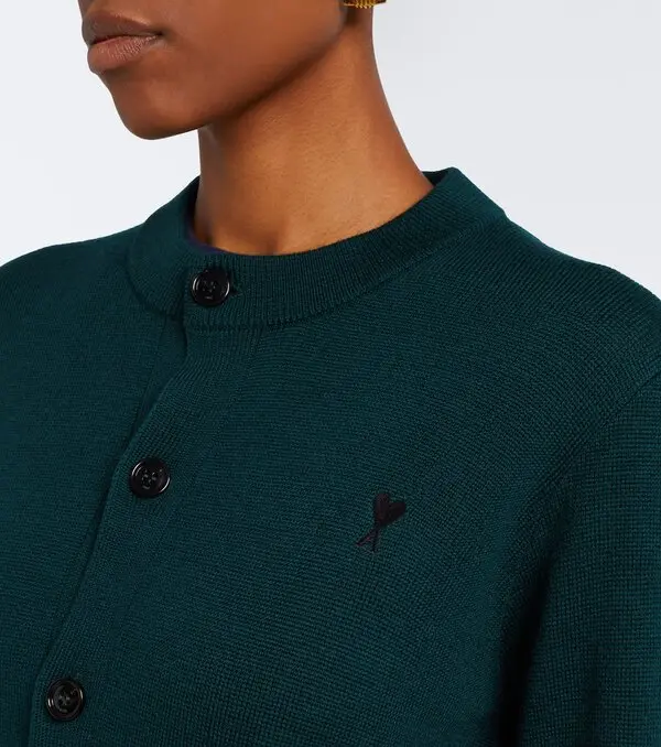 AMI Paris De Cour Wool Cardigan
