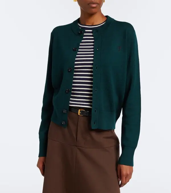 AMI Paris De Cour Wool Cardigan