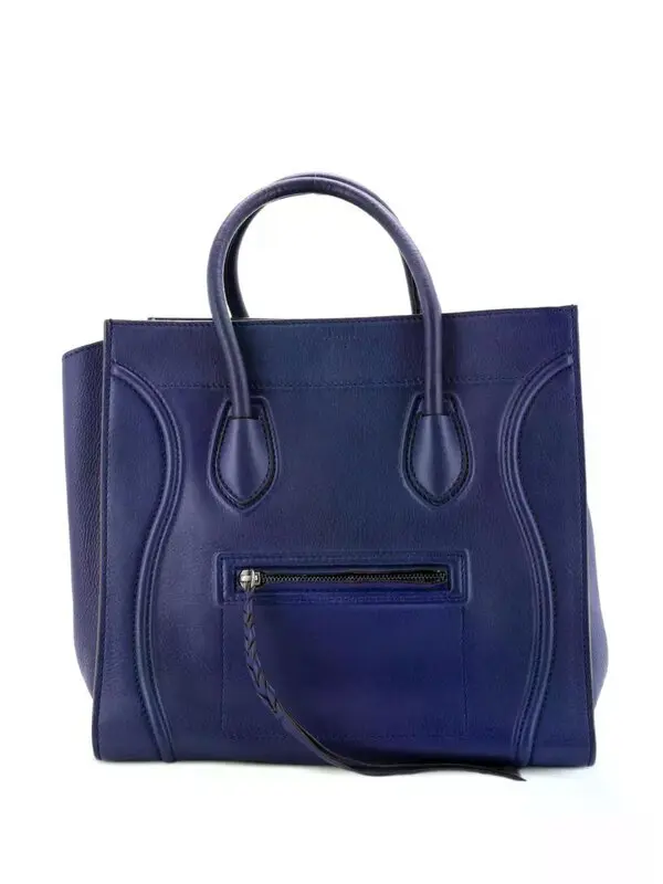 Celine Phantom Grainy Leather Medium Tote Bag - Blue