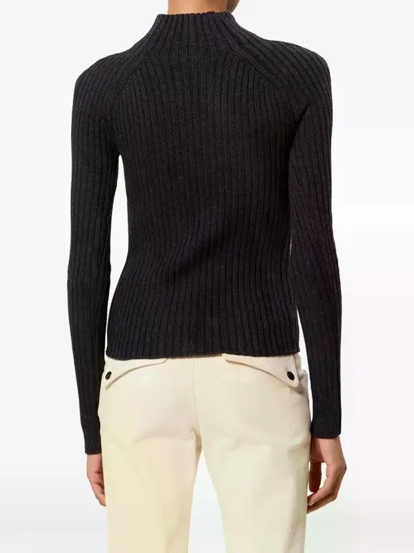 Isabel Marant Étoile Virginia Ribbed-knit Mock-neck Sweater