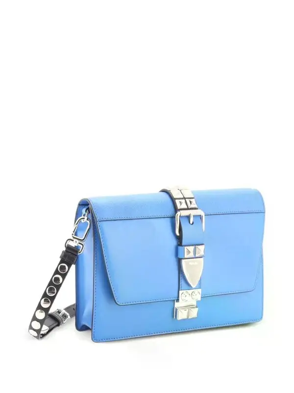 Prada Elektra Studded Leather Shoulder Bag