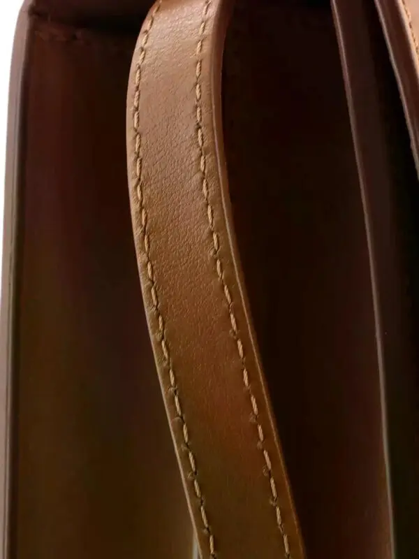 Burberry Tb Flap Bag Monogram Embossed Leather Small Shoulder Bag