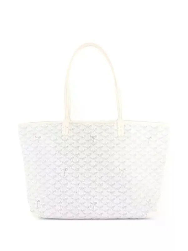 Goyard Artois Tote Coated Canvas Mm Shoulder Bag - White