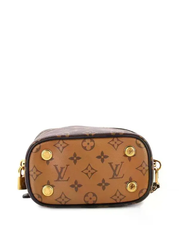 LOUIS VUITTON Reverse Monogram Canvas Pm Satchel - Brown