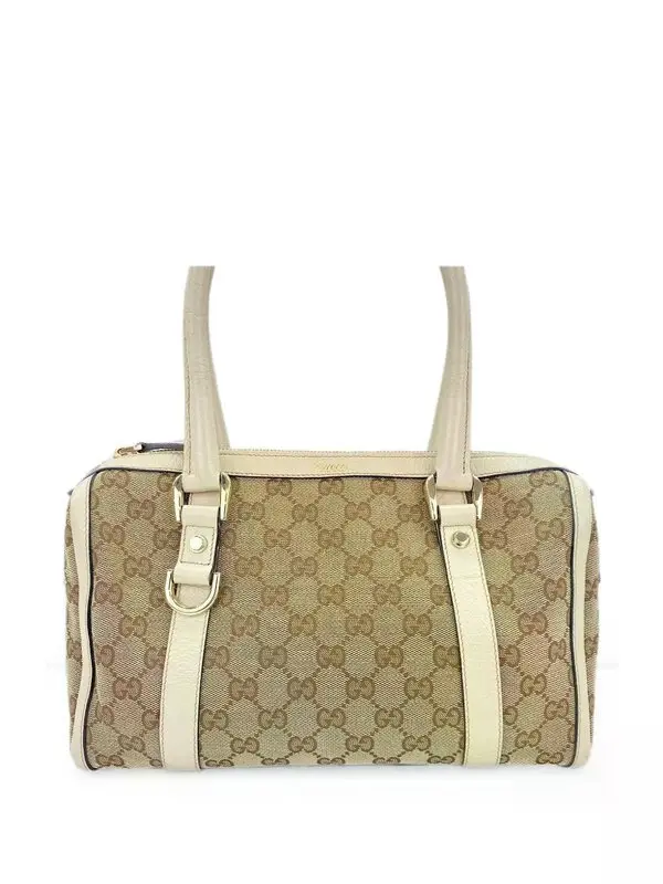 Gucci 2000s Abbey Gg Canvas Shoulder Bag