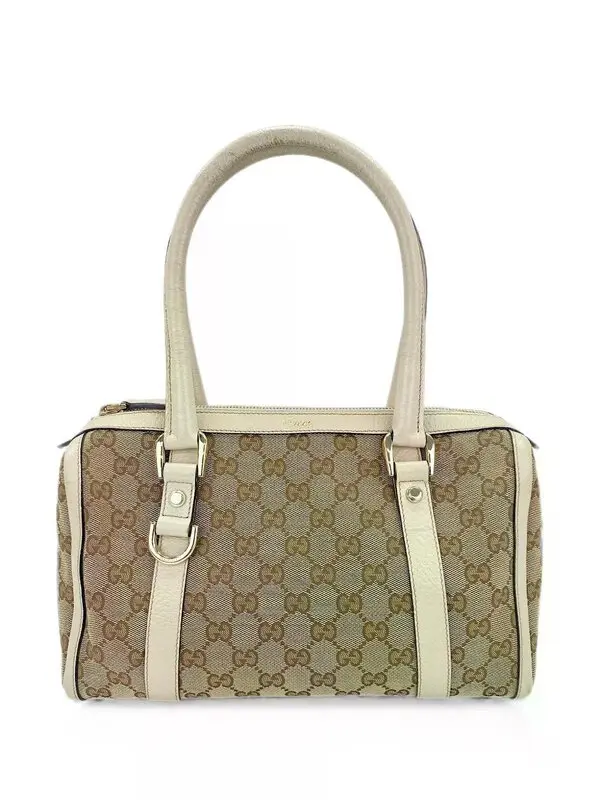 Gucci 2000s Abbey Gg Canvas Shoulder Bag - Neutrals