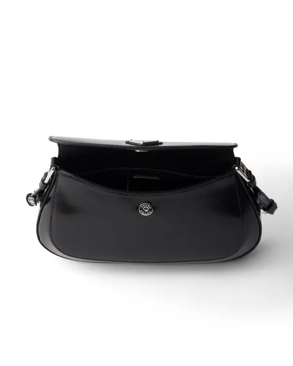 Prada Cleo Brushed Leather Shoulder Bag
