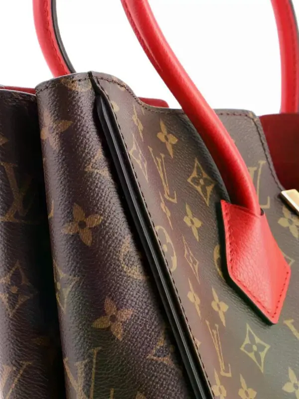LOUIS VUITTON Kimono Handbag Monogram Canvas And Leather Mm Tote Bag - Brown