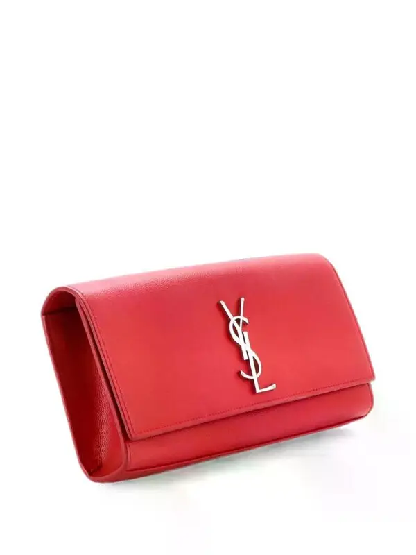 Saint Laurent Classic Monogram Leather Long Clutch Bag
