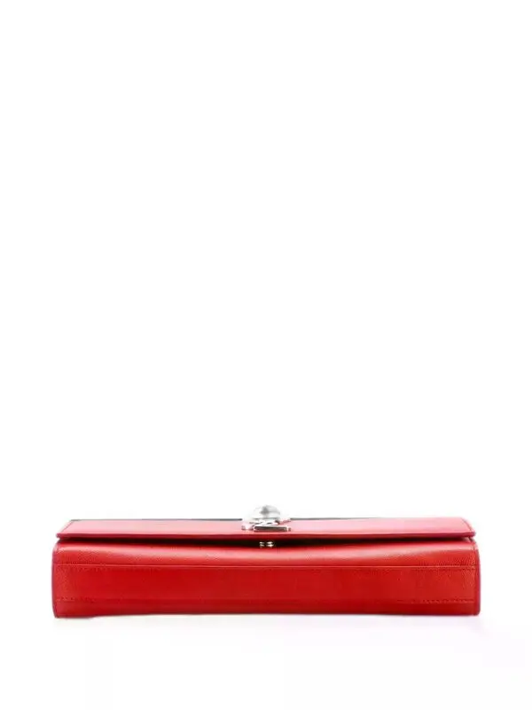 Saint Laurent Classic Monogram Leather Long Clutch Bag