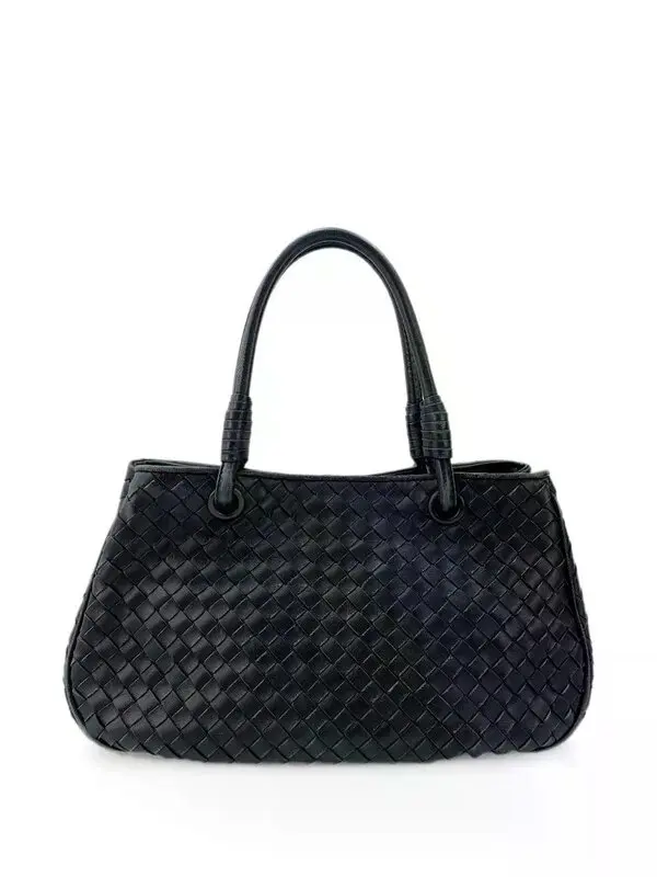 Bottega Veneta 2010s Intrecciato Tote Bag - Black