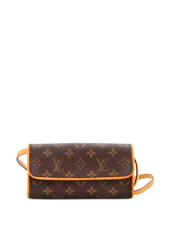 LOUIS VUITTON Twin Handbag Monogram Canvas Pm Crossbody Bag - Brown
