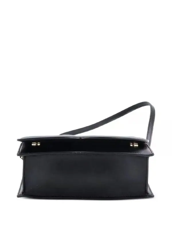 Dolce & Gabbana Dg Logo Flap Shoulder Bag Leather Small Crossbody Bag - Black