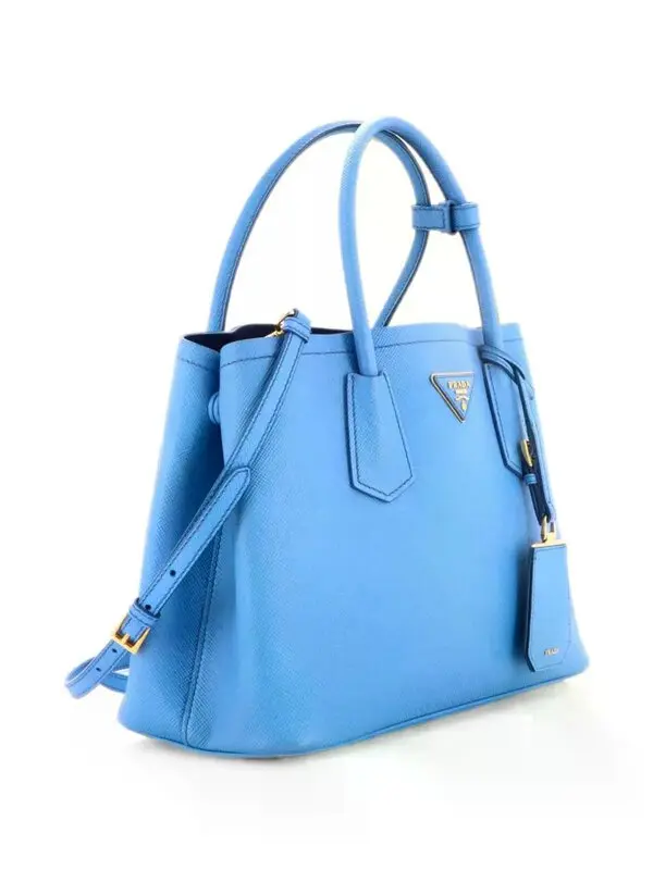 Prada Cuir Double Saffiano Leather Small Tote Bag