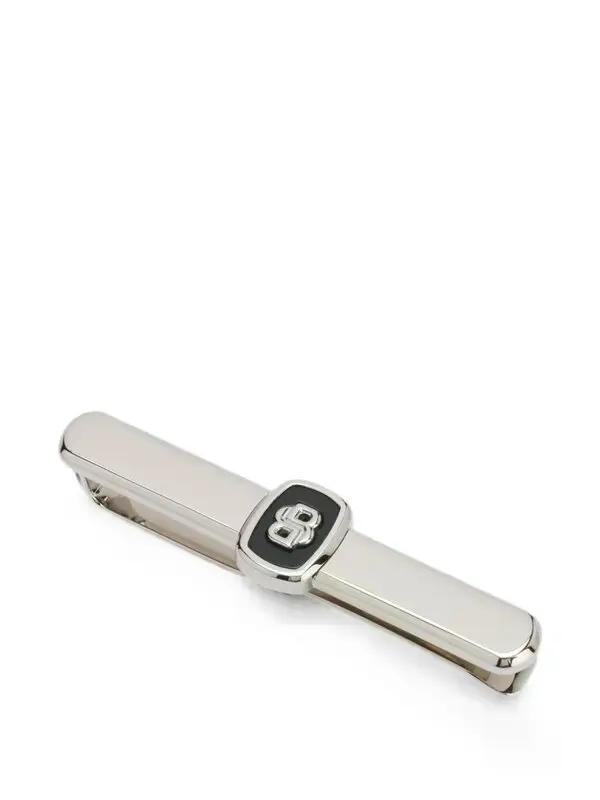 BOSS Logo-plaque Tie Clip - Silver