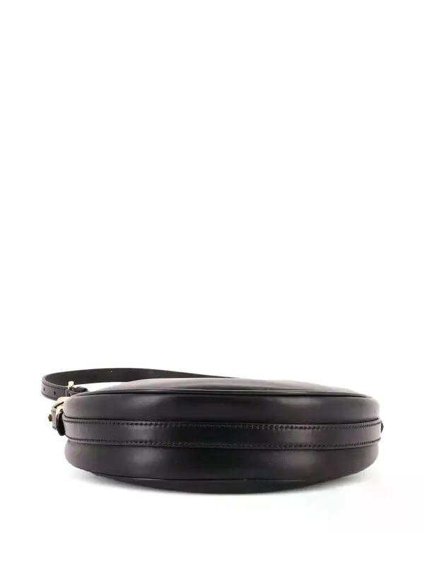Prada Arqué Half Moon Leather Small Hobo Bag - Black