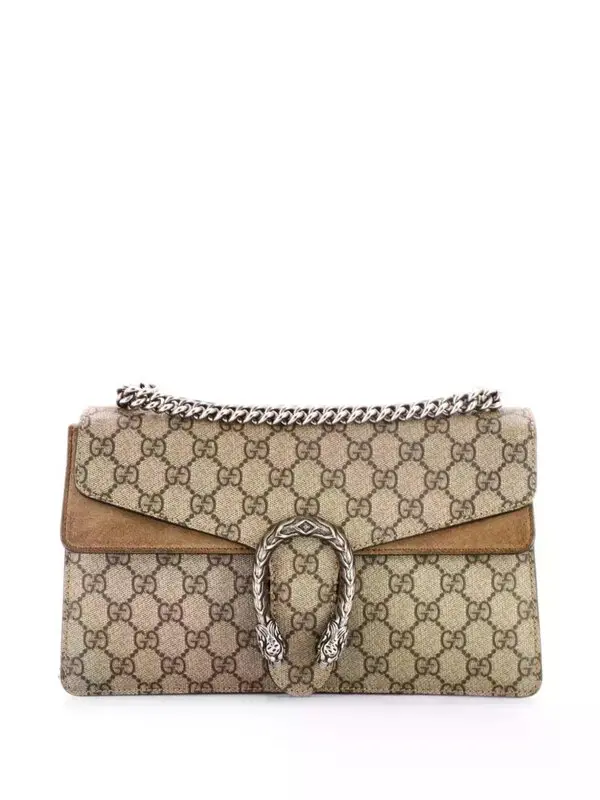 Gucci Dionysus Bag Gg Coated Canvas Small Shoulder Bag - Brown