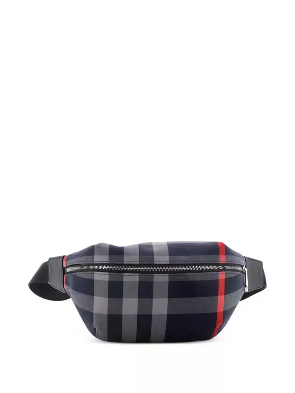 Burberry Sonny House Check Canvas Belt Bag - Blue