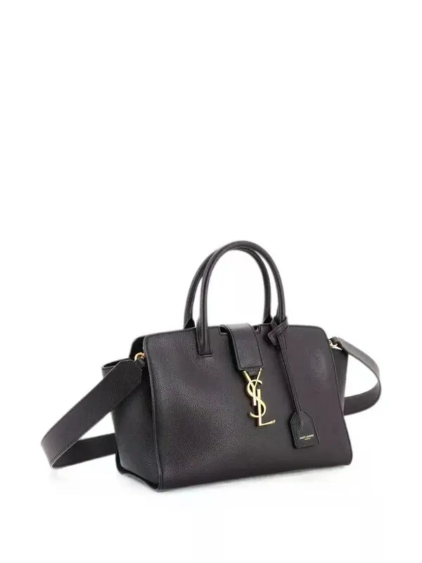 Saint Laurent Monogram Cabas Downtown Leather Baby Satchel