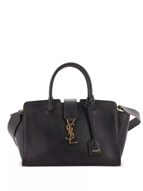 Saint Laurent Monogram Cabas Downtown Leather Baby Satchel