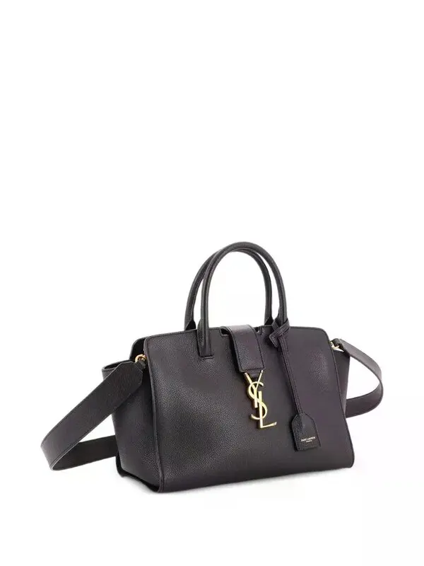Saint Laurent Monogram Cabas Downtown Leather Baby Satchel
