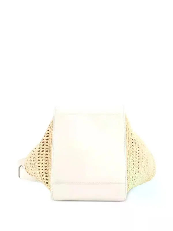 Loewe Hammock Raffia Compact Hobo Bag - Neutrals