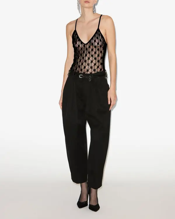 Isabel Marant Étoile Janice Wool Carrot Trousers