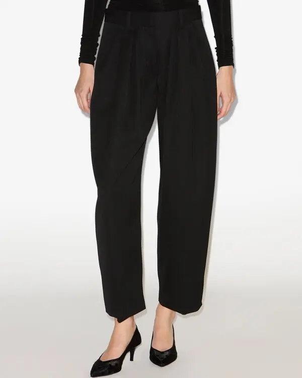 Isabel Marant Étoile Janice Wool Carrot Trousers