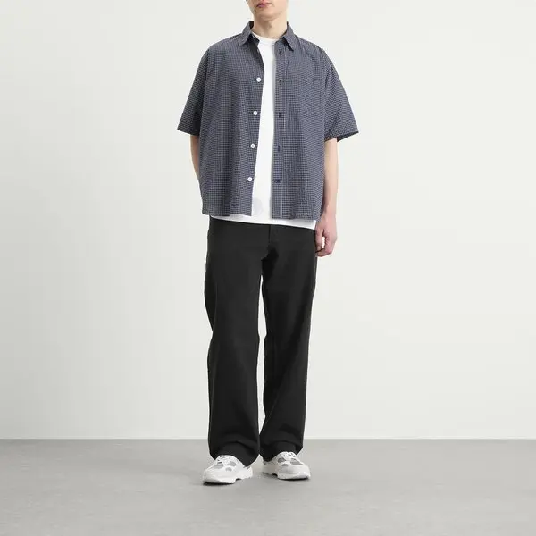 Norse Projects Espevik Oversized Check Short Sleeve Shirt
