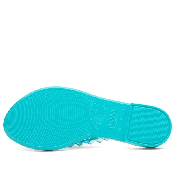 Melissa X Ganni Leopard Flip Flop Slim - Blue