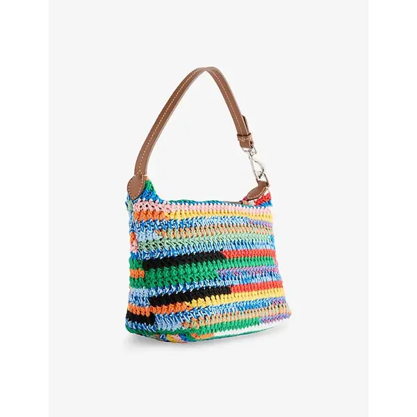 Miu Miu Multicoloured Crochet Cotton Pouch