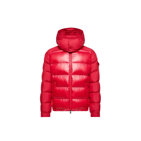 Moncler Maya Hooded Down Jacket - Red