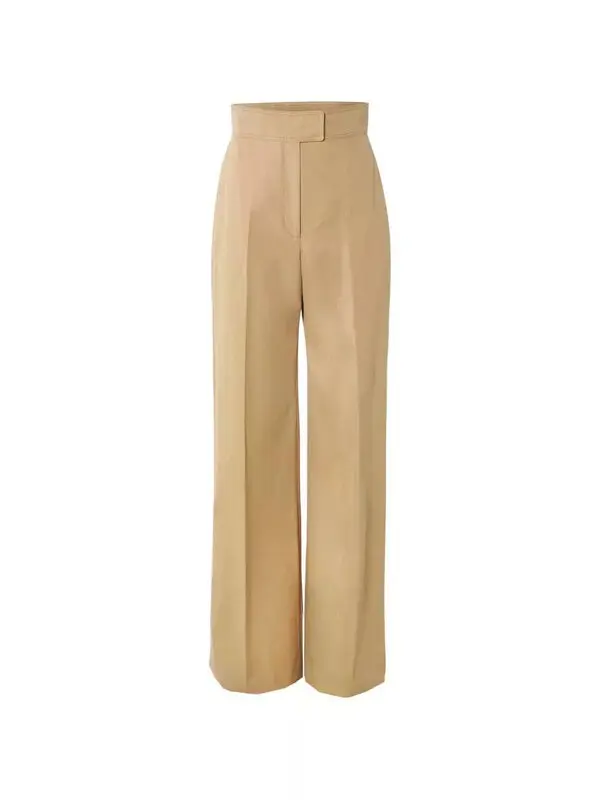 Carolina Herrera Gabardine Wide-leg Diane Pants - Neutrals