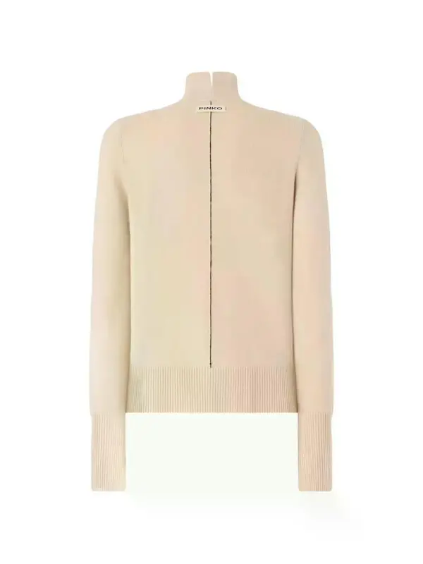 Pinko Ribbed-trim High-neck Sweater