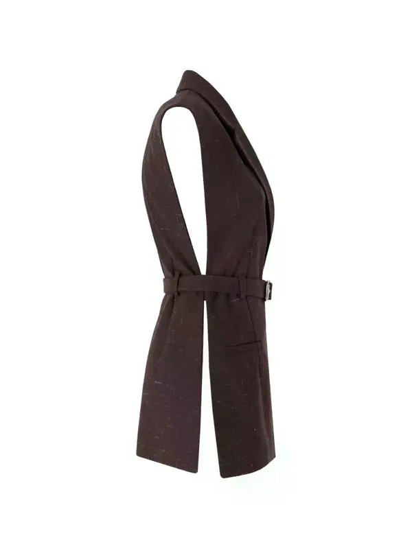 Pinko Belted Sleeveless Jacket