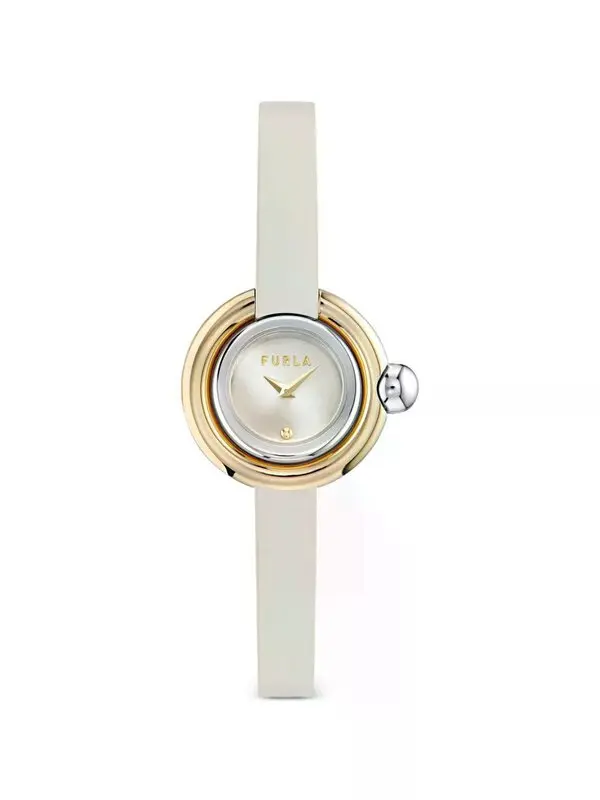 Furla Leather Case 28mm Watch - Neutrals