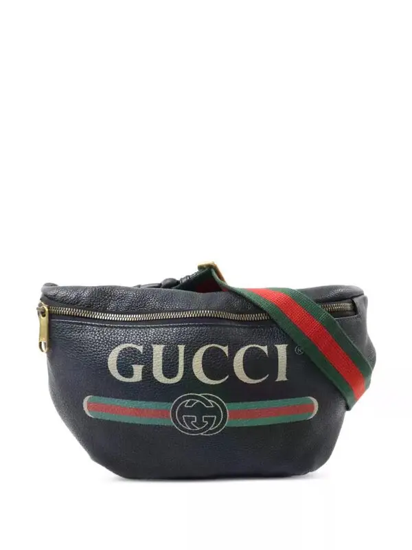 Gucci Gg Web-detail Belt Bag - Black