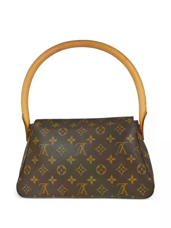 LOUIS VUITTON 2002 Mini Monogram Looping Top-handle Bag - Brown