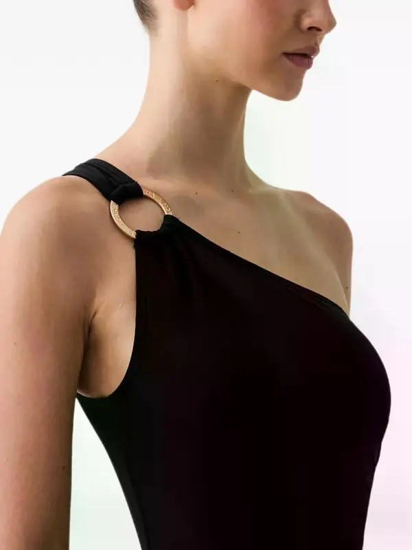Michael Kors One-shoulder Ring-detail Swimsuit