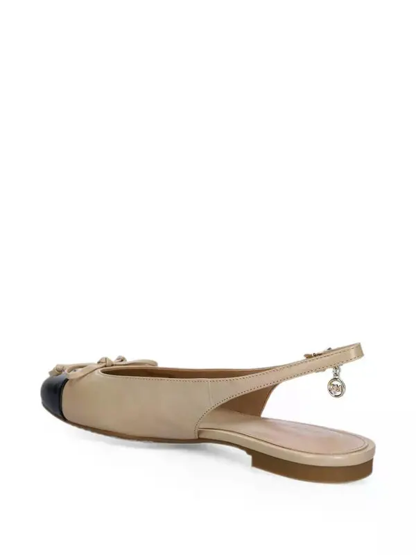 Michael Kors Bow-detail Slingback Ballet Flats