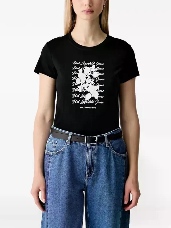 Karl Lagerfeld Graphic-print T-shirt - Black