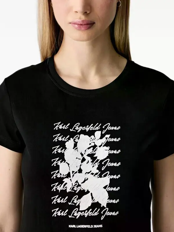 Karl Lagerfeld Graphic Print Cotton T-shirt
