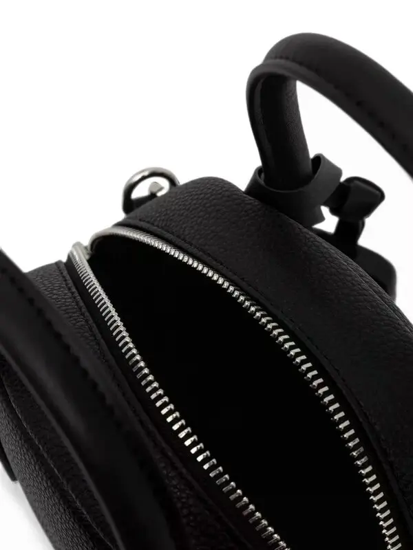 Karl Lagerfeld Logo-charm Grained Tote Bag