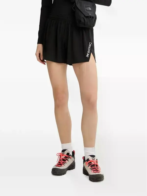 X-BIONIC Logo-print Elasticated Shorts - Black