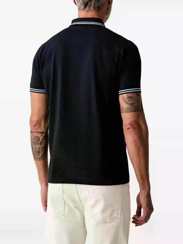 Karl Lagerfeld Zip-fastening Polo Shirt - Blue