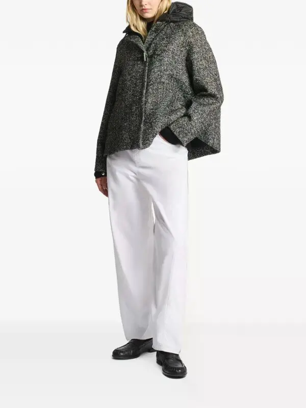 FAY Herringbone Toggle Coat