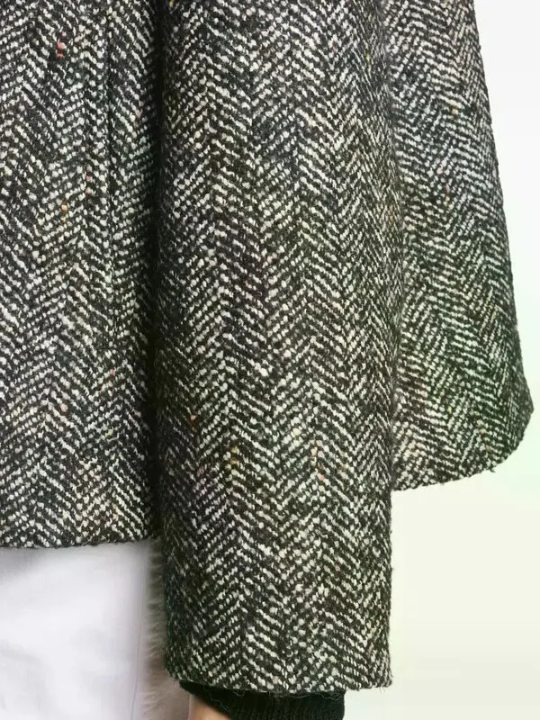 FAY Herringbone Toggle Coat
