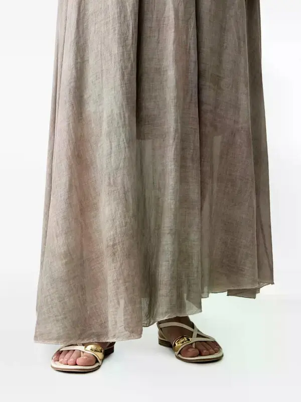HAVEONE Belted Elasticated-waist Maxi Skirt