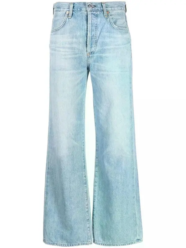 Citizens Of Humanity Wide-leg Organic Cotton Jeans - Blue