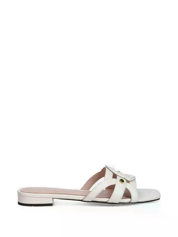 COCCINELLE C-me Logo-appliqué Sandals - Neutrals